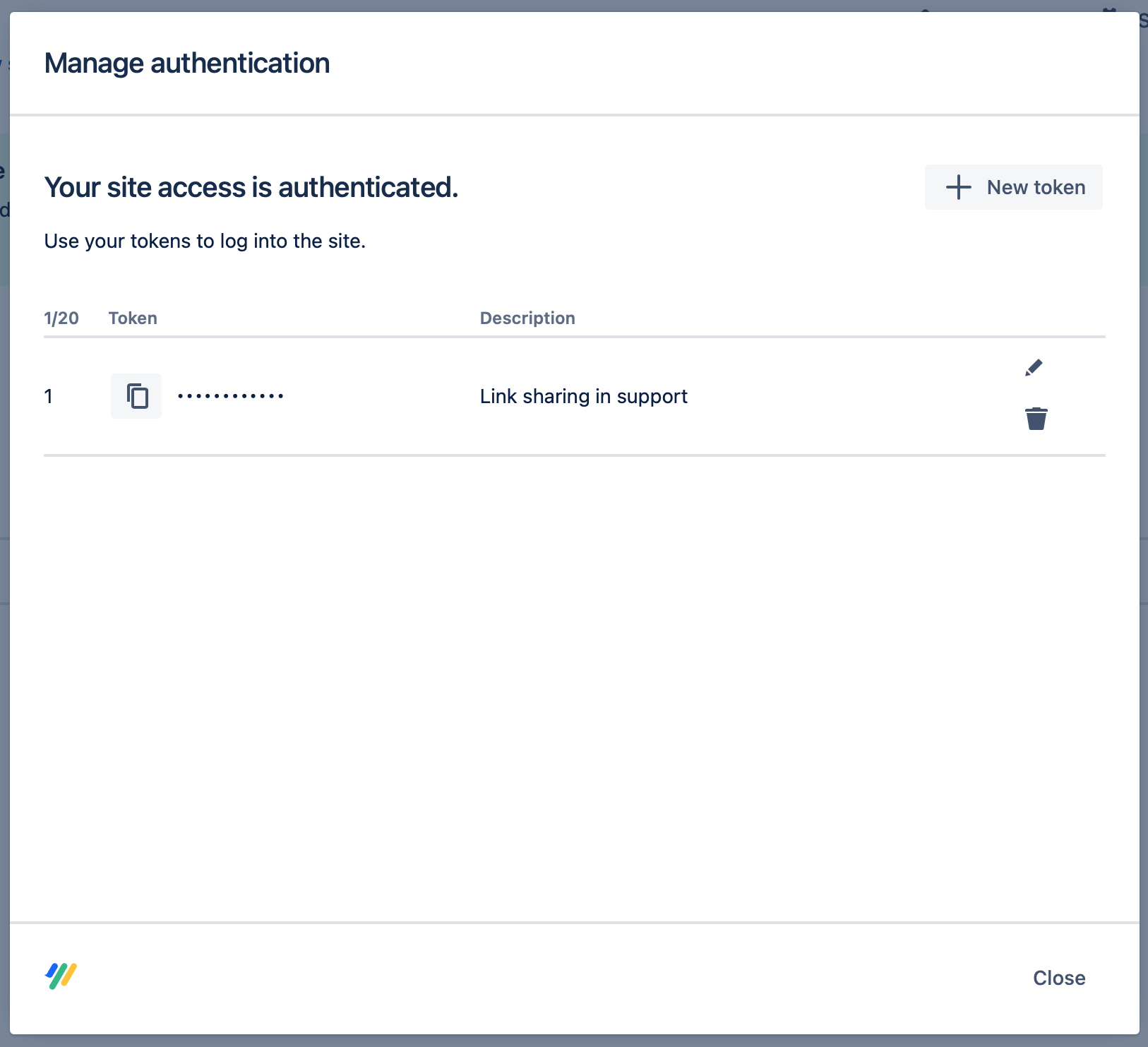 Restrict Site Access with Tokens | K15t – Help Center